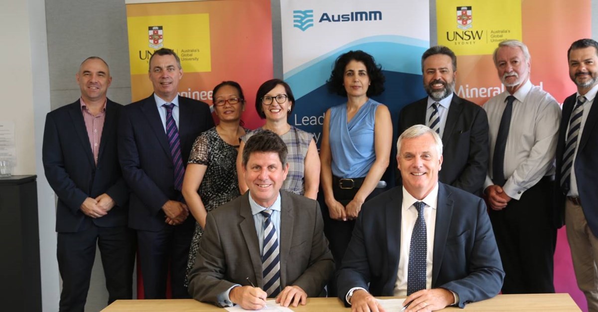 AusIMM and UNSW Sydney announce four-year partnership