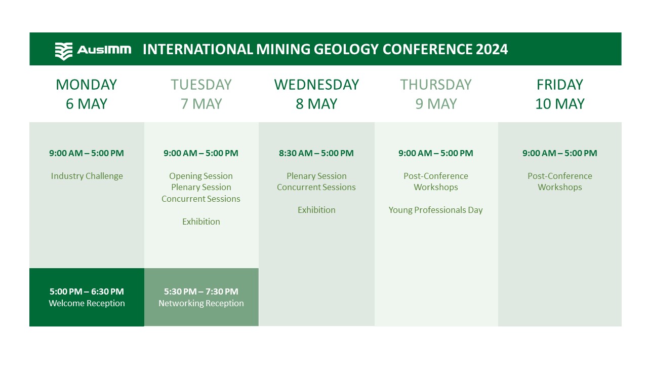 Schedule at a glance | AusIMM