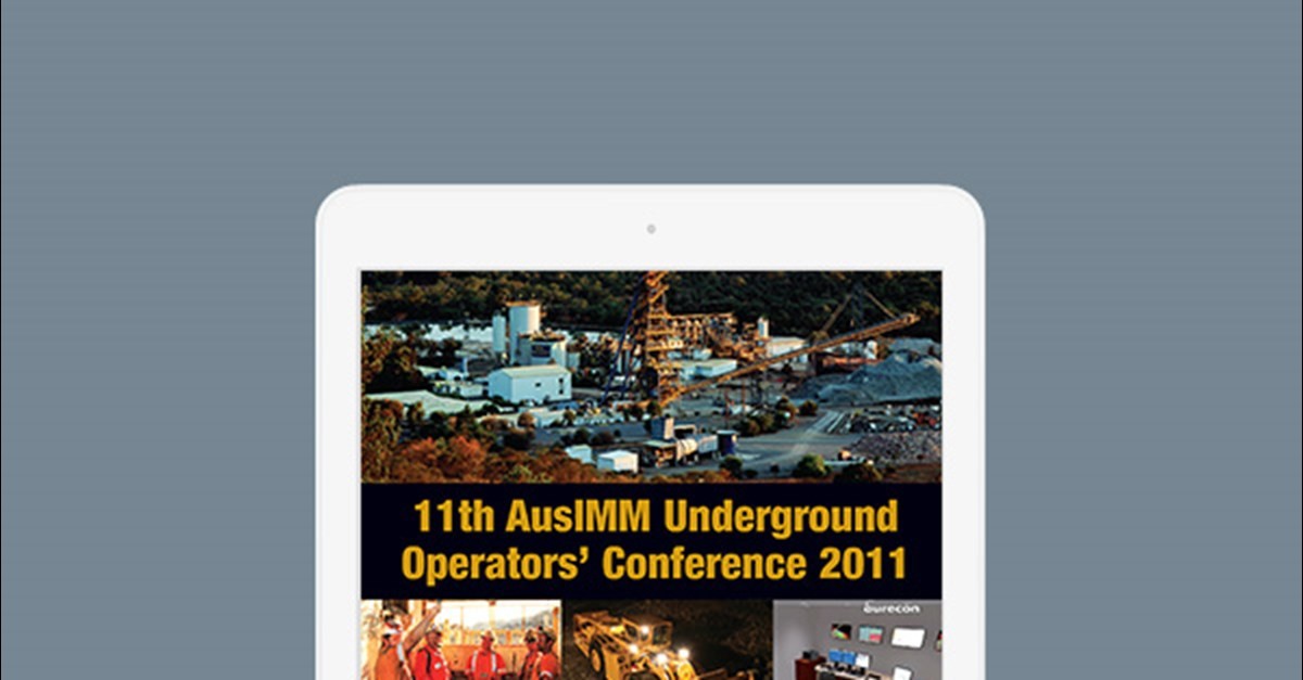 11th AusIMM Underground Operators' Conference