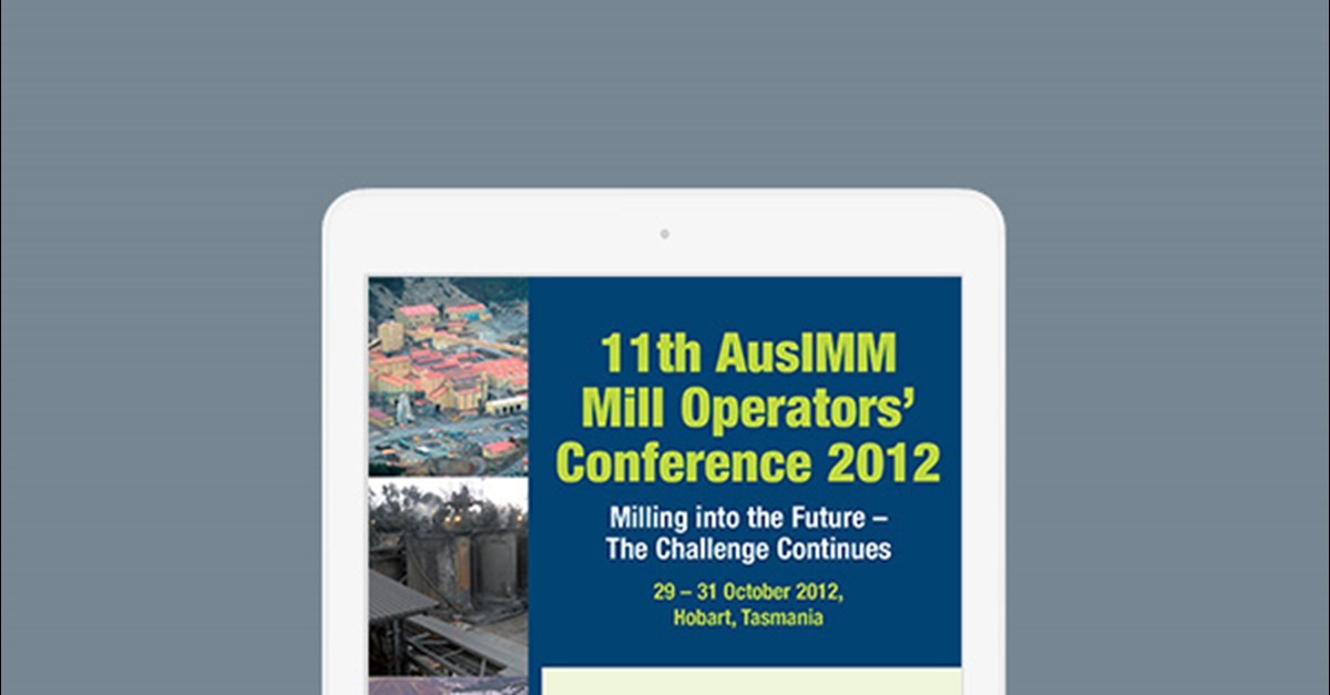 11th AusIMM Mill Operators' Conference 2012