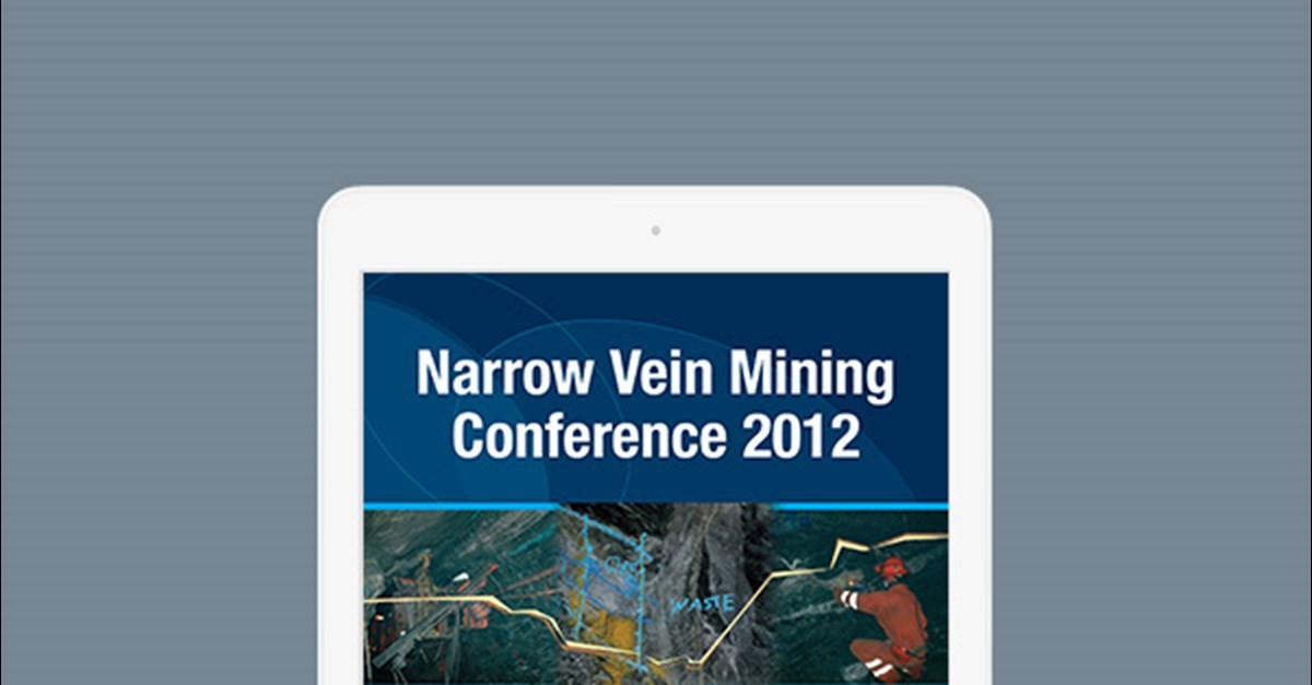 Narrow Vein Mining Conference 2012